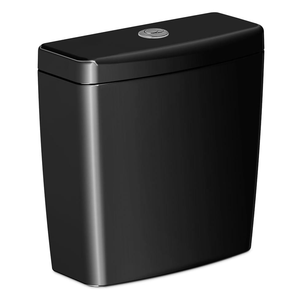 Chatuba | Caixa Acoplada Dual Azaléa/Saveiro Preto Celite - Chatuba