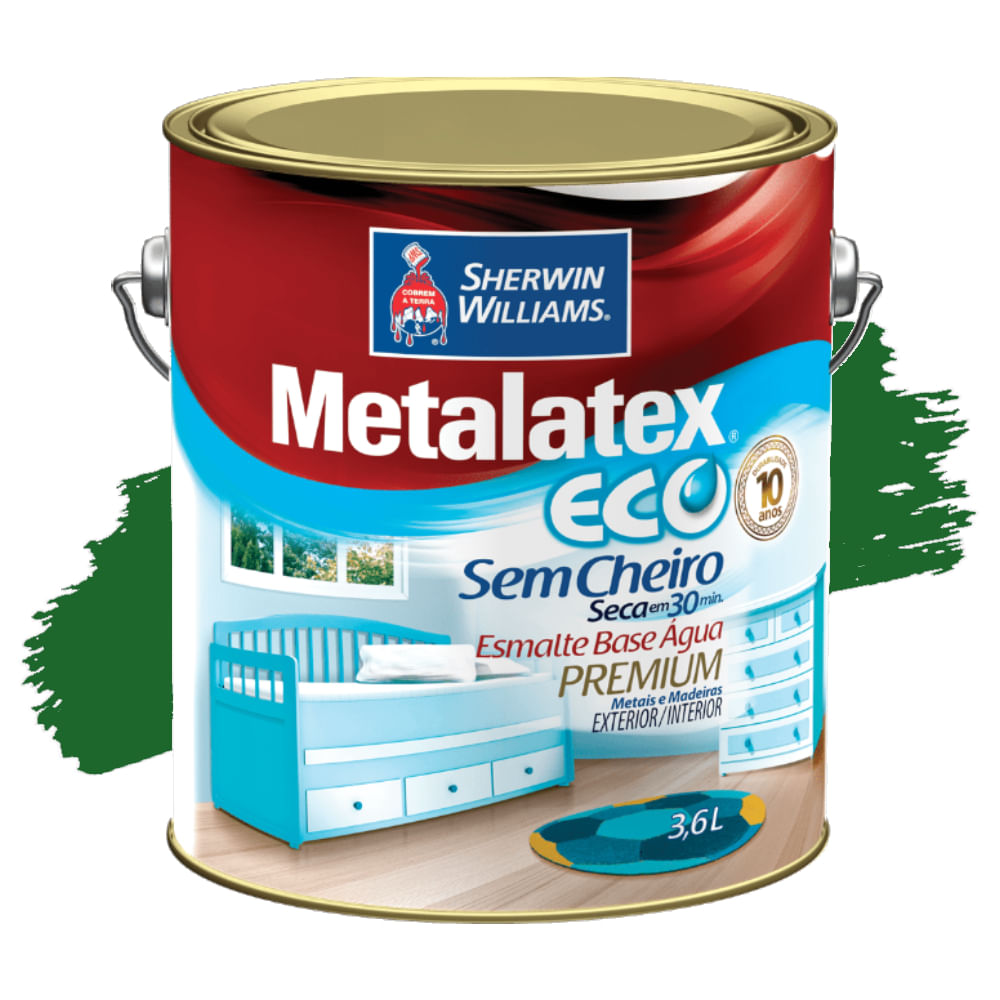 Chatuba | Tinta Esmalte Metalatex Eco Verde Folha Alto Brilho 3,6L ...